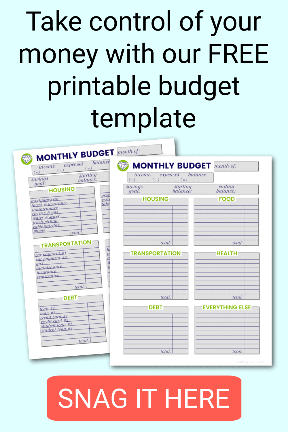 20 Free Printable Budget Templates• Savvy Budget Boss